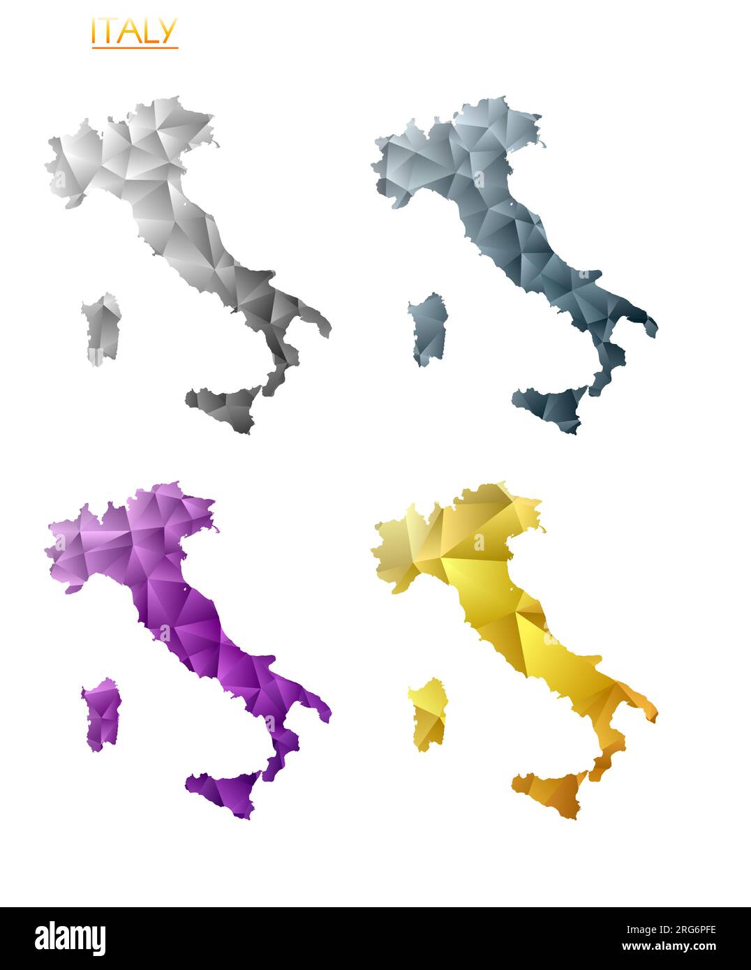 Map of southern italy Cut Out Stock Images & Pictures - Alamy