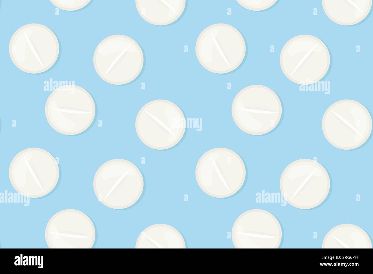 medical seamless pattern with white tablets- vector illustration Stock ...