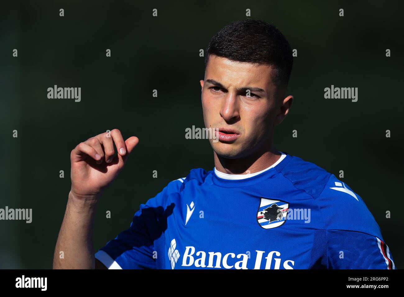 Gozzano, Italy, 6th August 2023. Lorenzo Di Stefano of UC Sampdoria ...