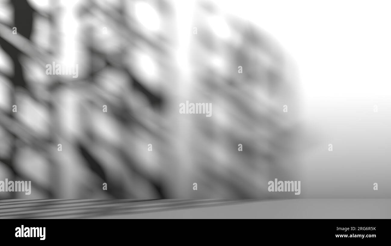 Shadows of lattice windows with light coming into the room window ...