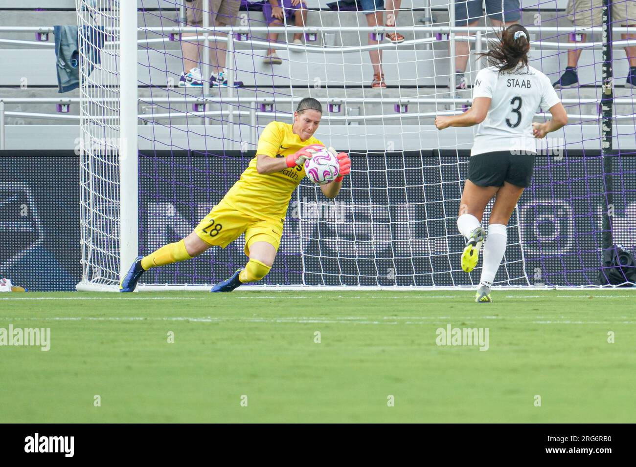 Orlando, Florida, USA, August 4, 2023, Washington Spirit goalkeeper ...