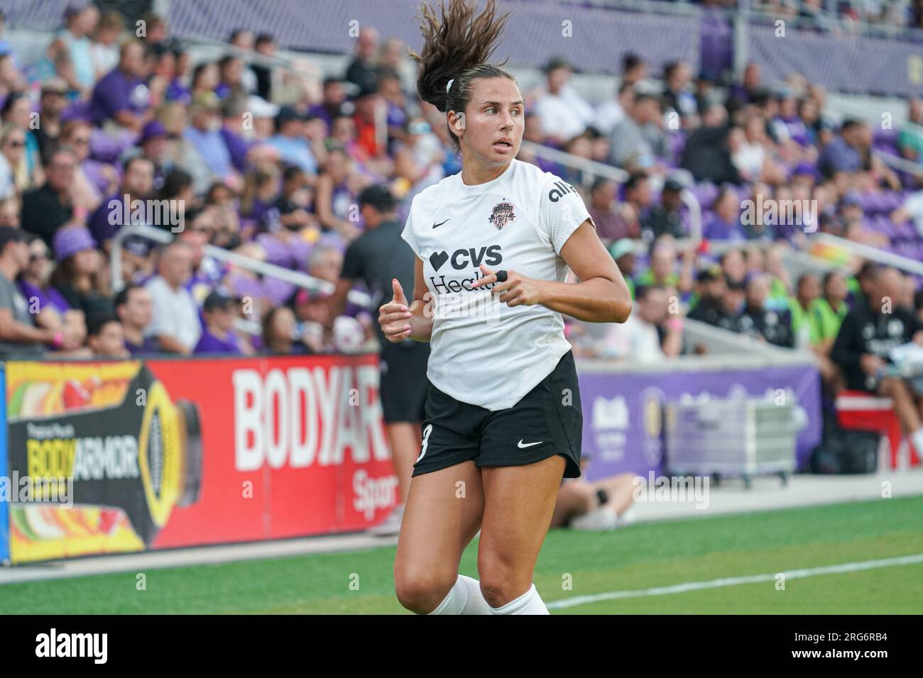 Orlando, Florida, USA, August 4, 2023, Washington Spirit defender Sam ...