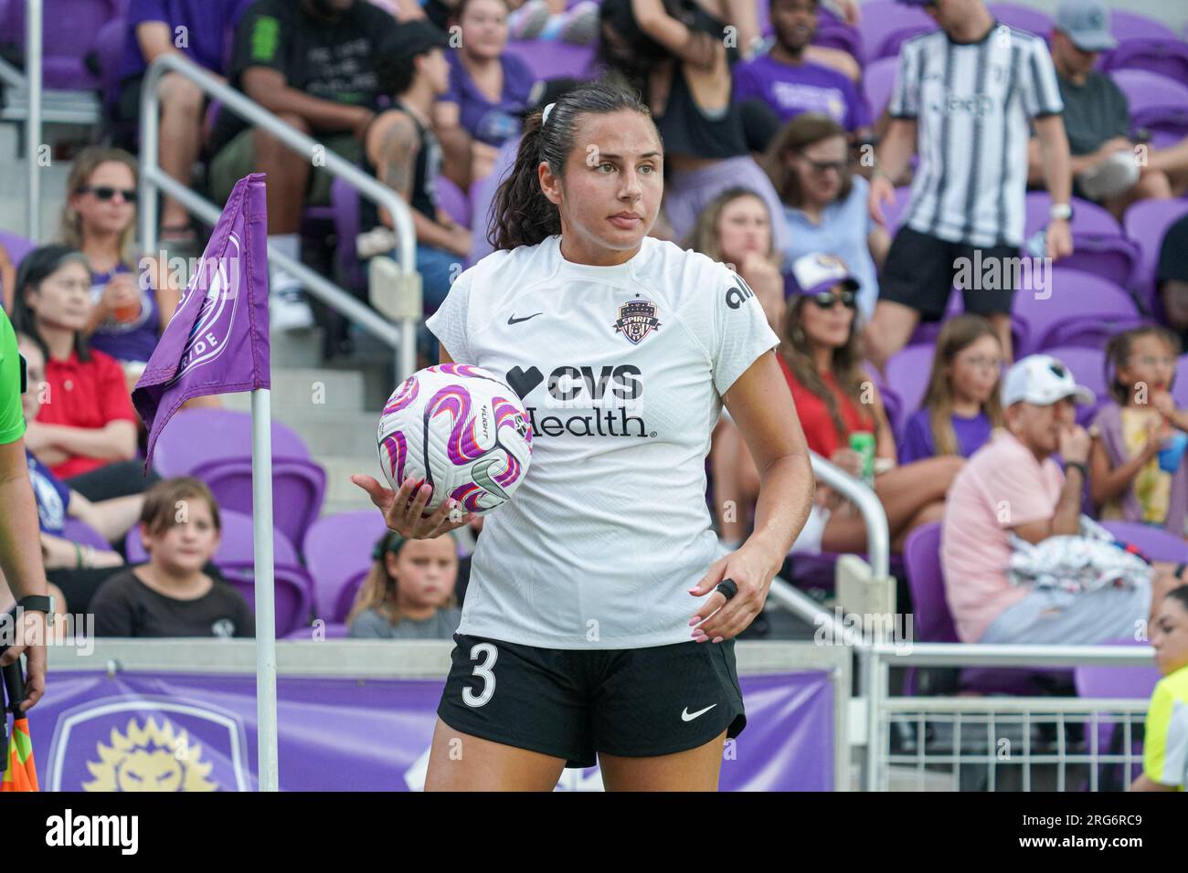 Orlando, Florida, USA, August 4, 2023, Washington Spirit defender Kylie ...