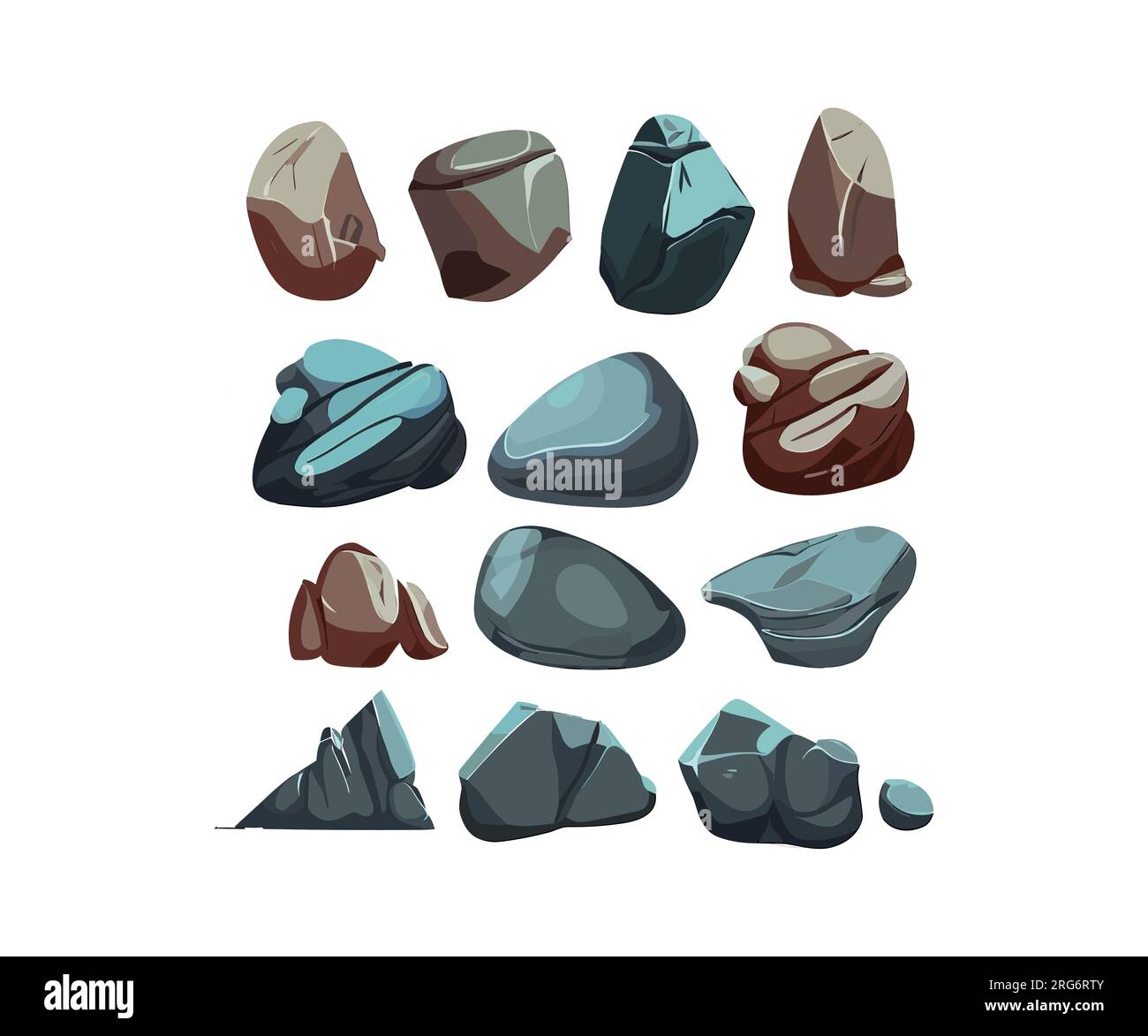 Beach rock art Stock Vector Images - Alamy