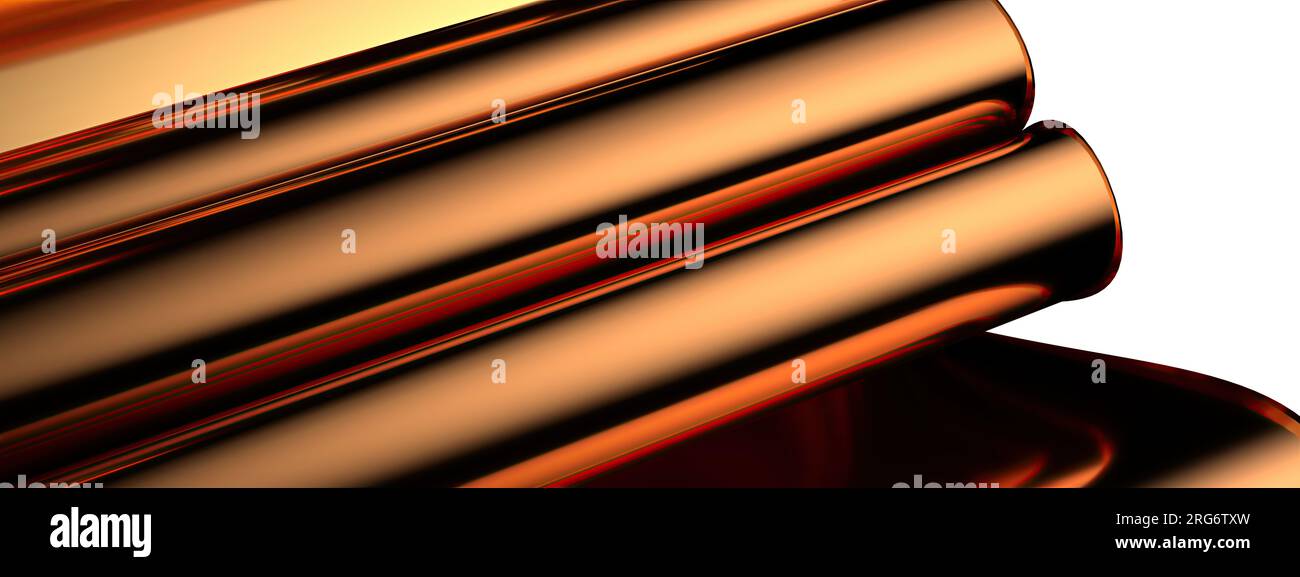 Folded veil bronze metallic Elegant and Modern 3D Rendering image ...