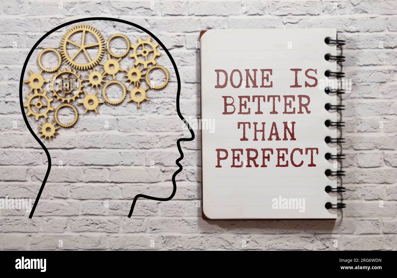 done is better than perfect - inspirational handwriting on a napkin ...