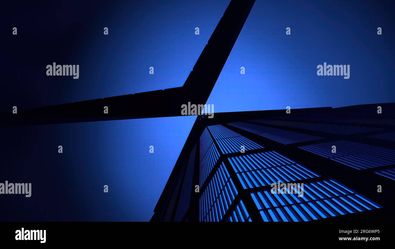 A background of an Elegant and Modern 3D Rendering image in blue and ...