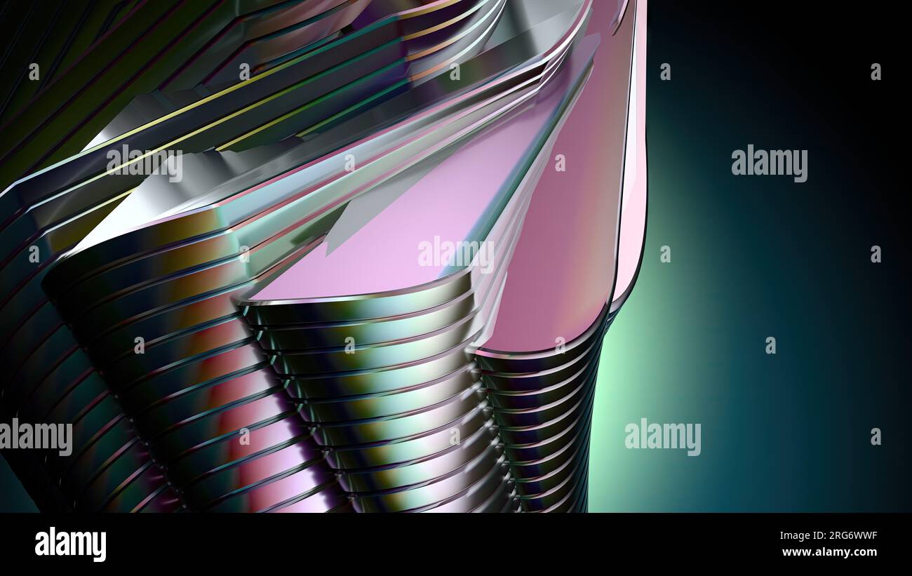 Elegant and Modern 3D Rendering image background of stacked metal ...