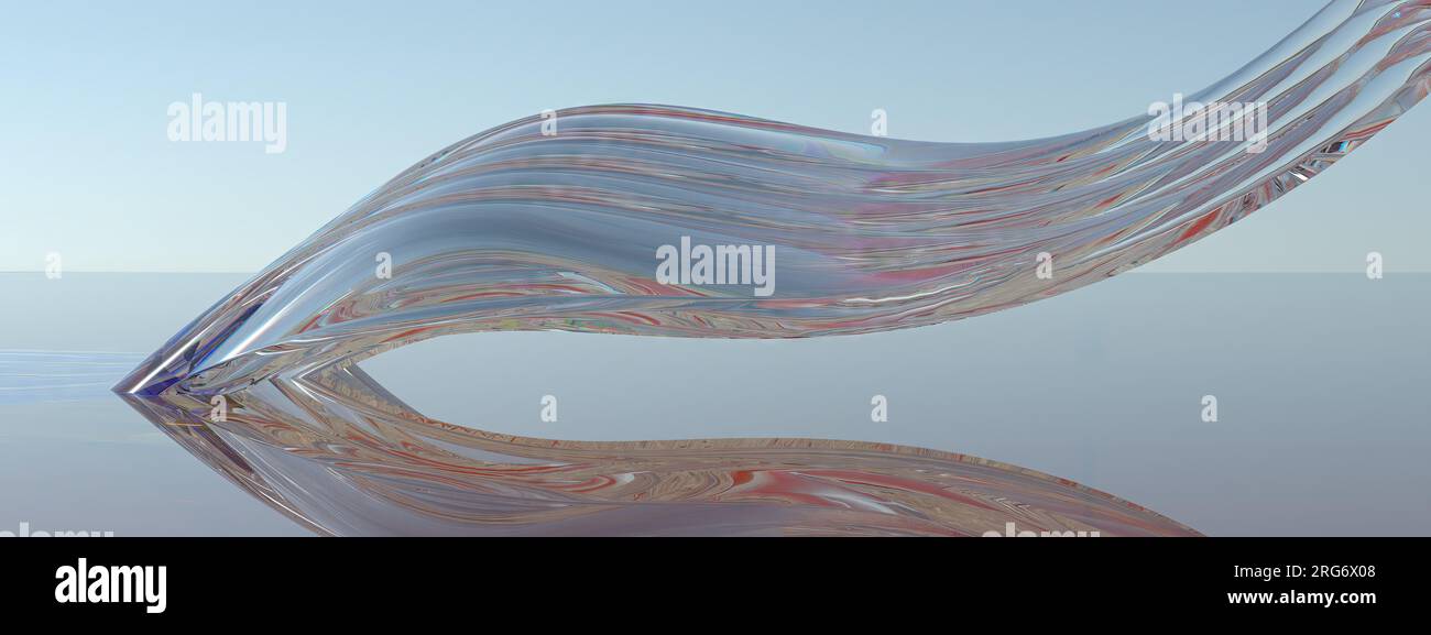 A fantastic and clear texture of glass with an Elegant and Modern 3D ...