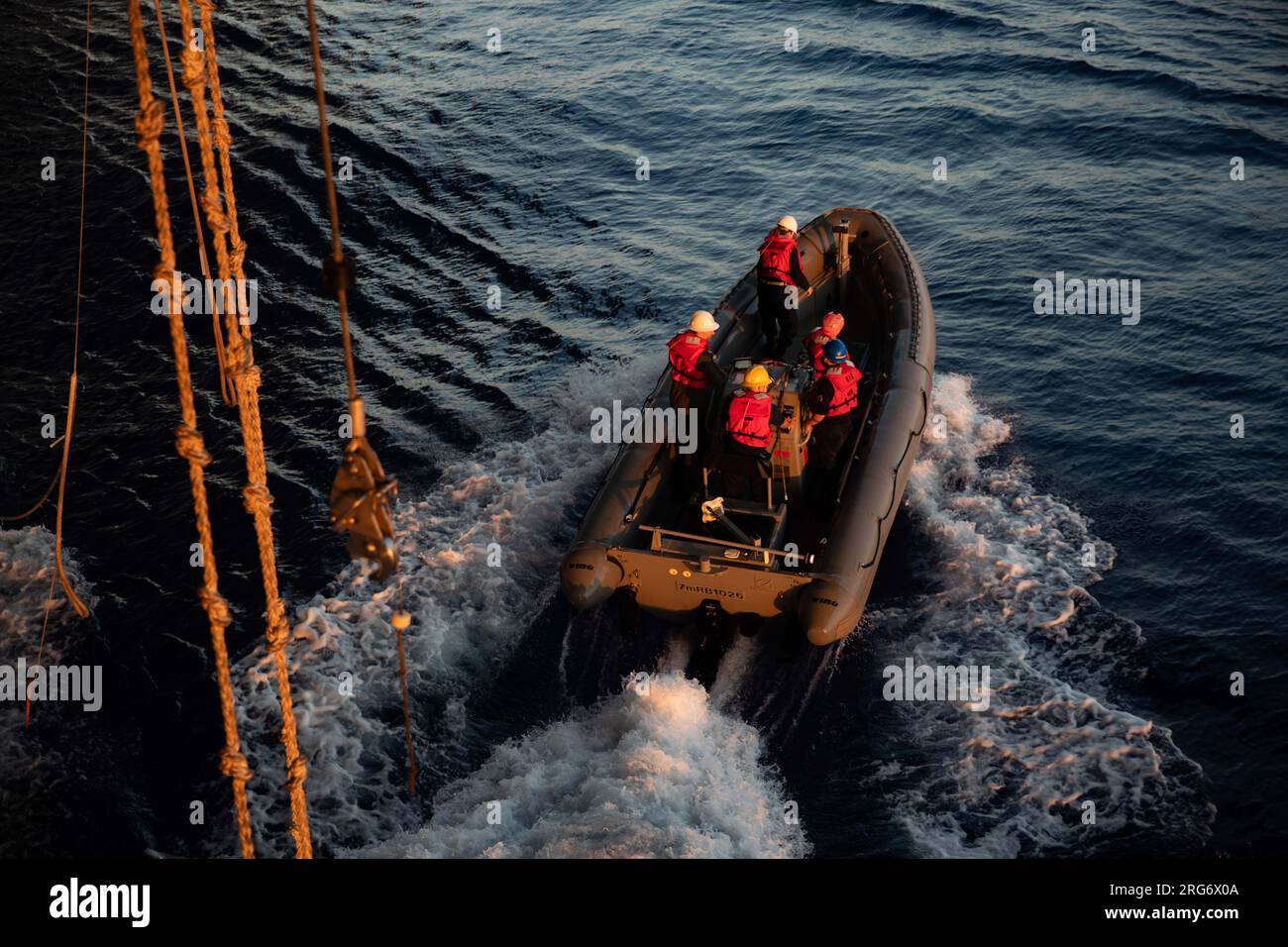 Sailors assigned to the world's largest aircraft carrier USS Gerald R ...