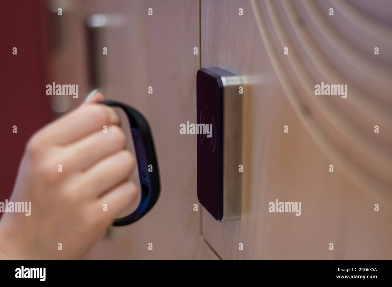 Woman opens locker in hi-res stock photography and images - Alamy