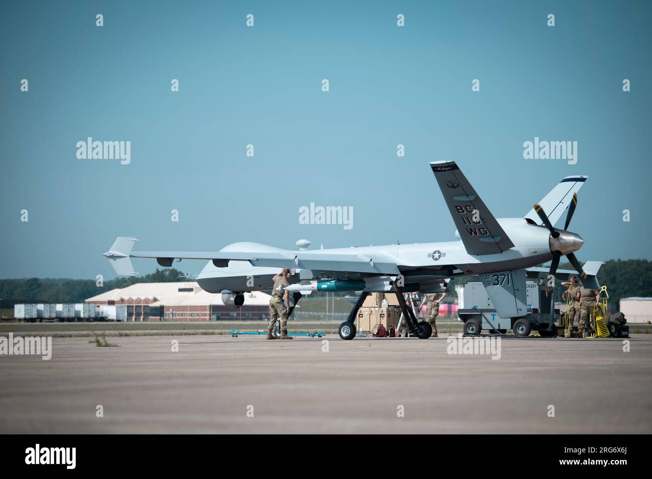 Dual remote piloted MQ-9 Reapers and dual A-10 Thunderbolt II’s hot pit ...