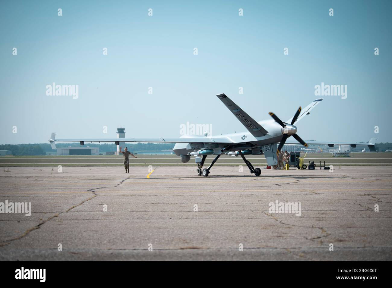 Dual remote piloted MQ-9 Reapers and dual A-10 Thunderbolt II’s hot pit ...
