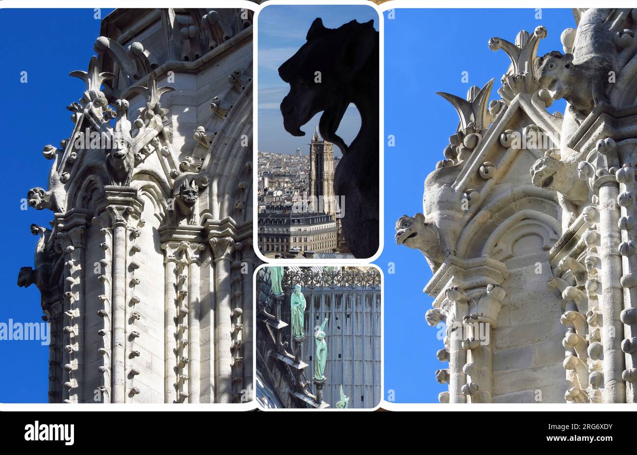 Architectural details of the Notre-Dame cathedral one of the most ...
