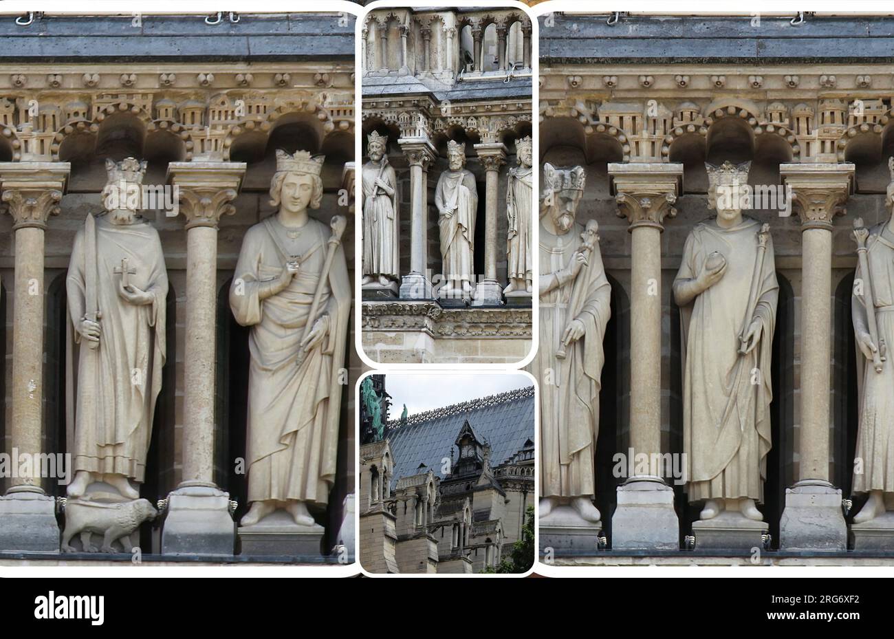 Architectural details of the Notre-Dame cathedral one of the most ...