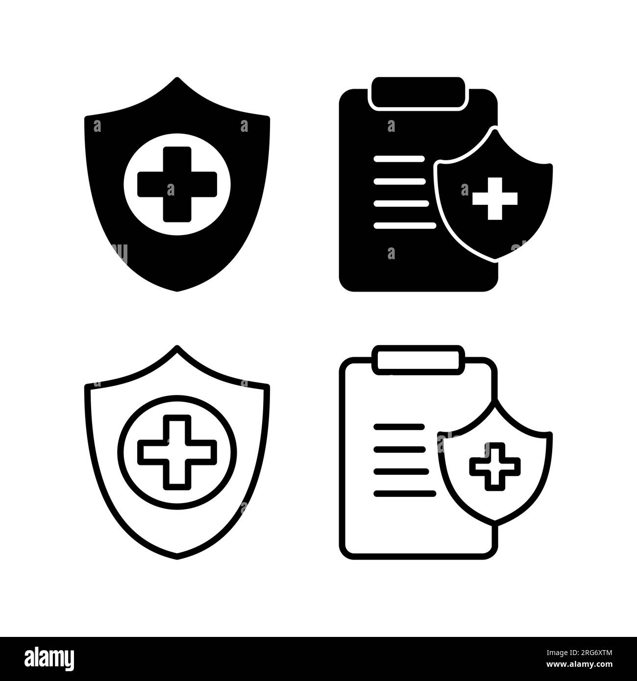 Health insurance icon vector. medical insurance icon Stock Vector Image ...