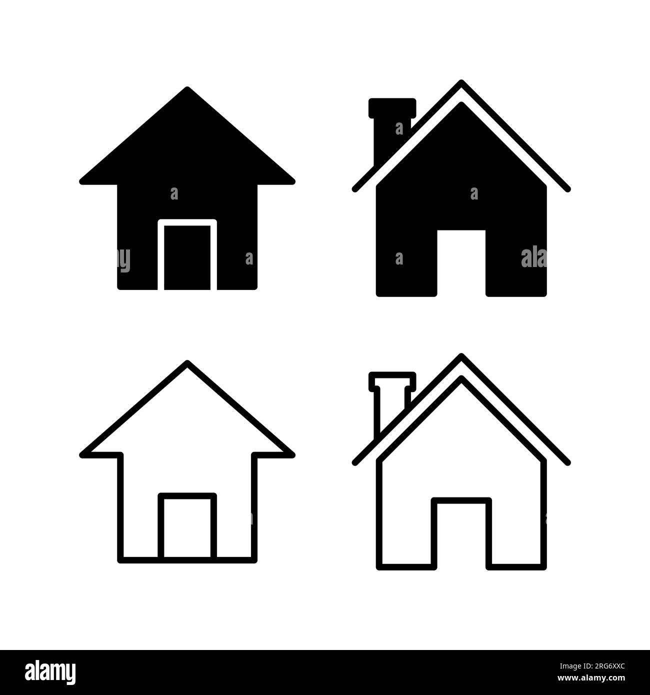 Home icon vector. House vector icon Stock Vector Image & Art - Alamy
