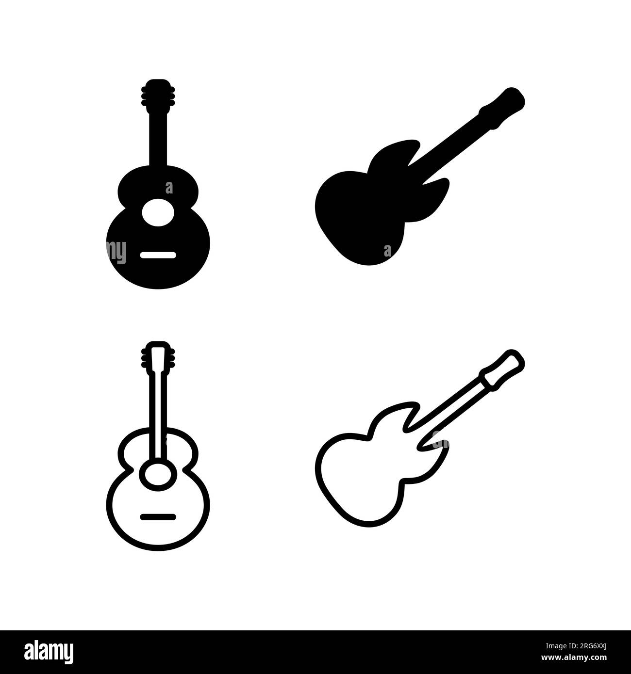 Guitar icon vector. musical instrument sign Stock Vector Image & Art ...