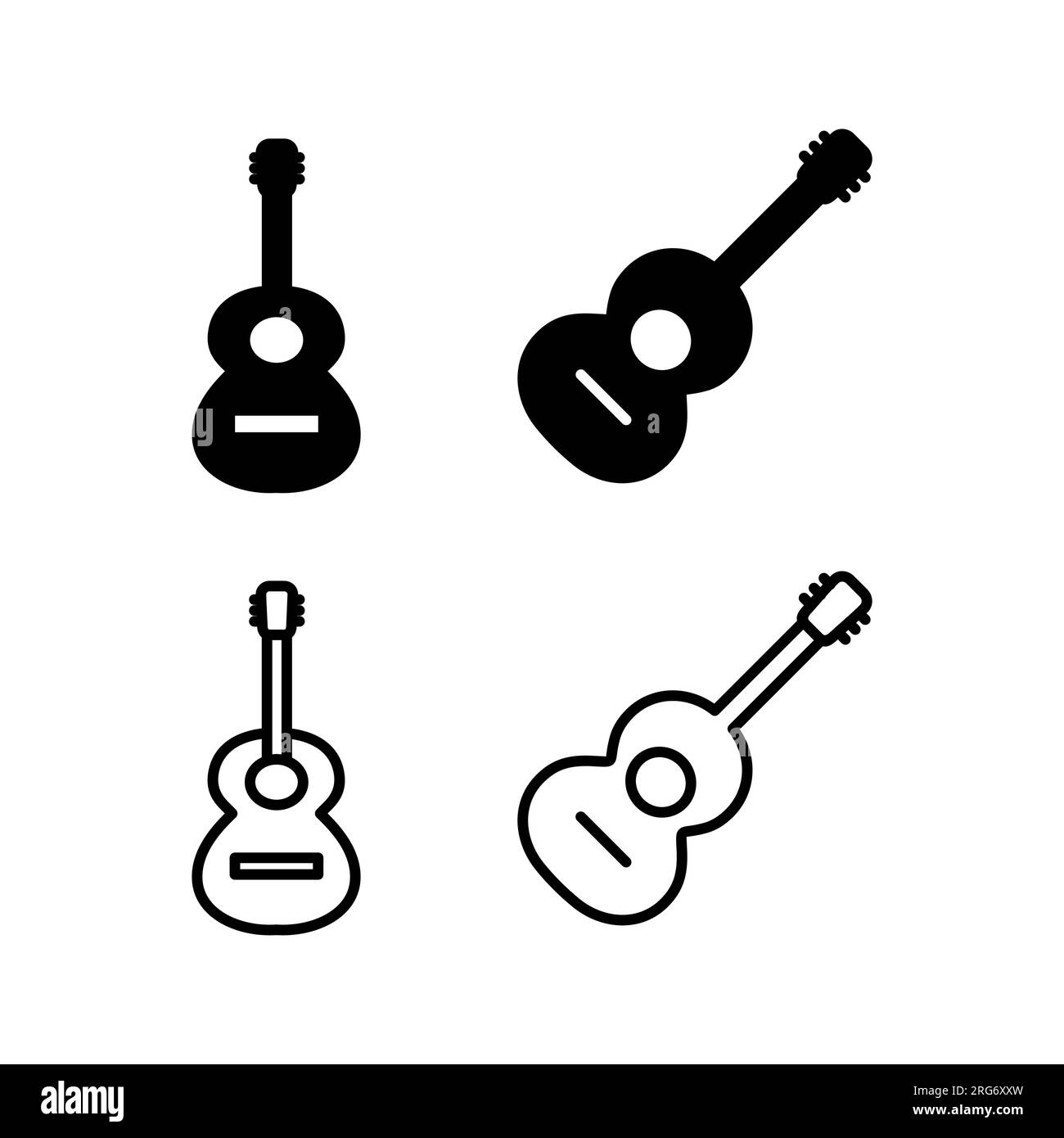 Guitar icon vector. musical instrument sign Stock Vector Image & Art ...