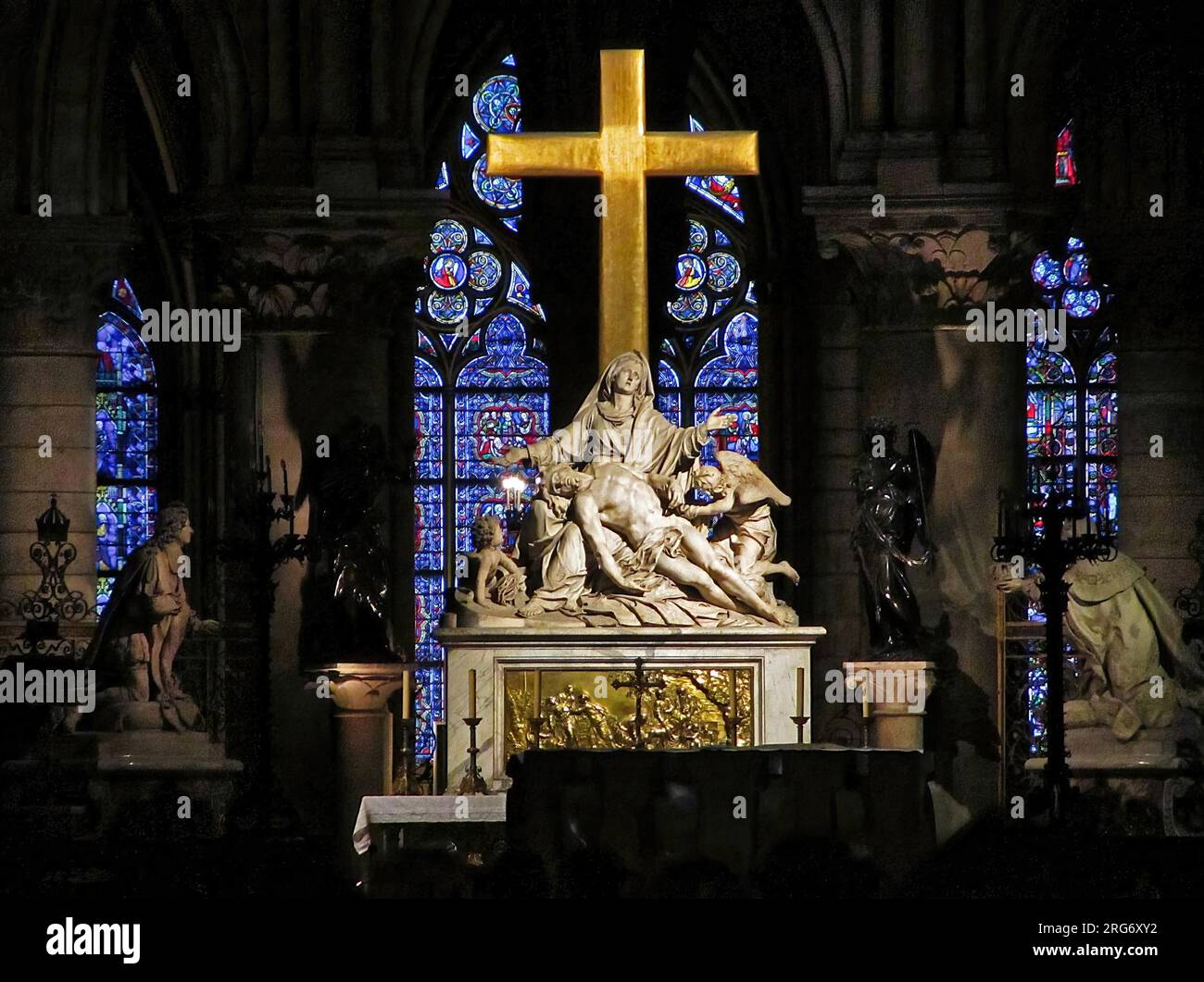 The magnificent interior of the Notre-Dame cathedral one of the most ...