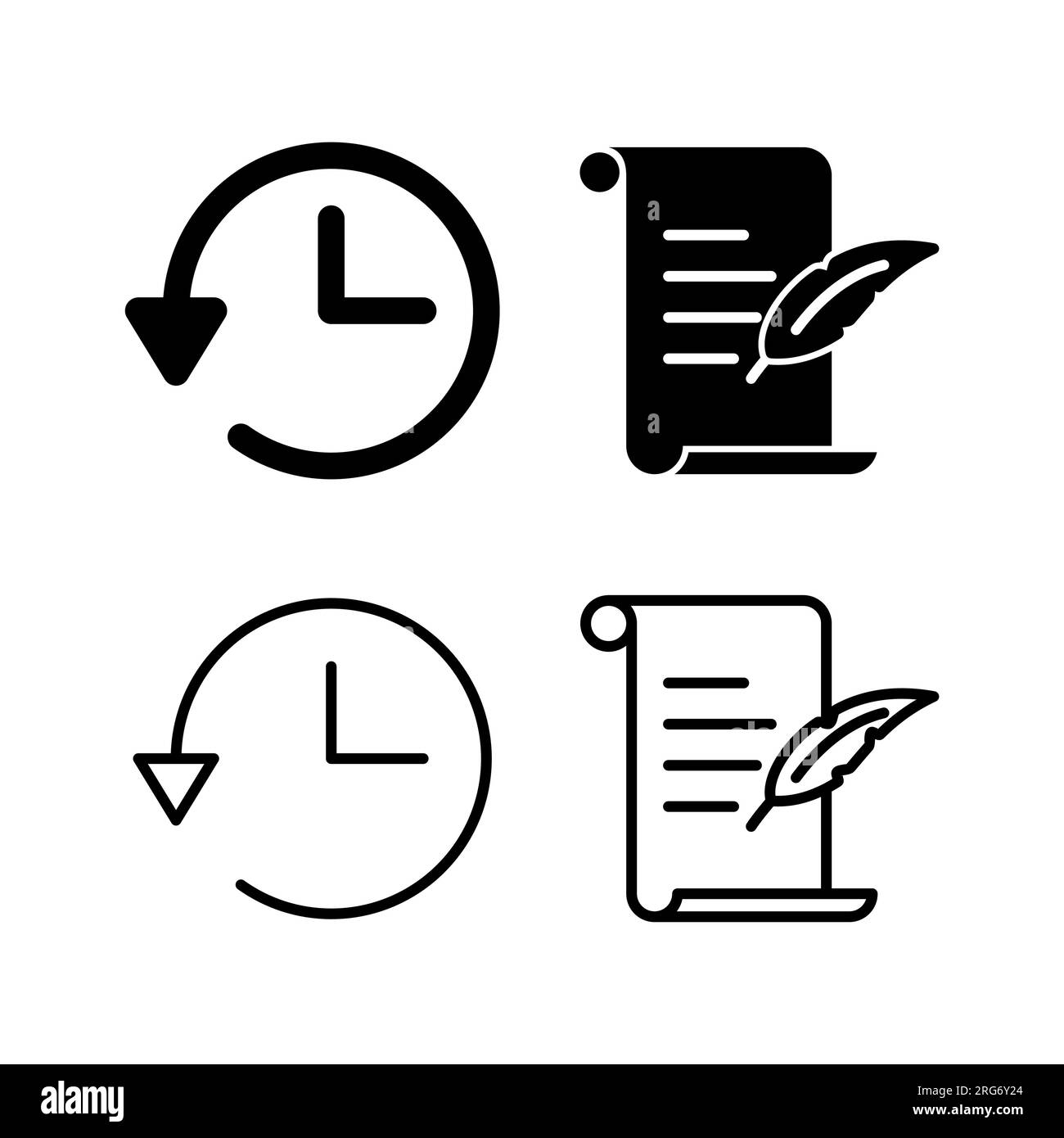 History icon vector. redo history icon Stock Vector Image & Art - Alamy