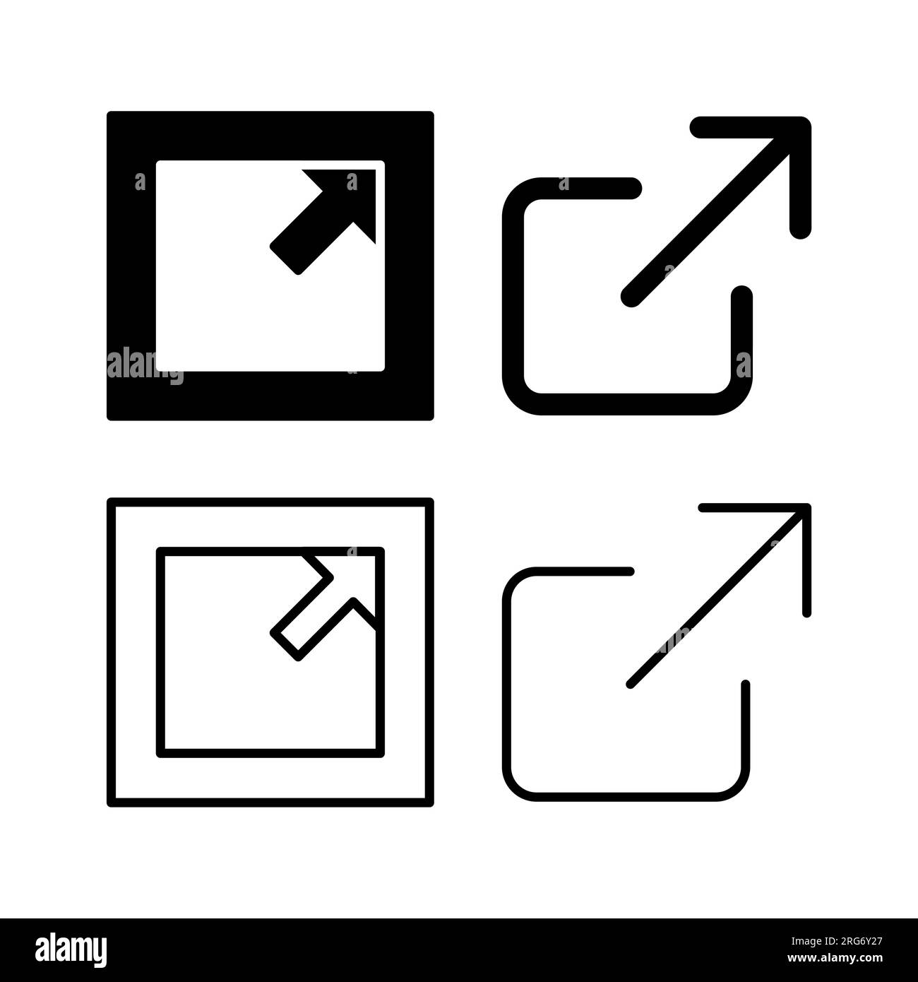 External link icon vector. hyperlink chain symbol. download, share ...