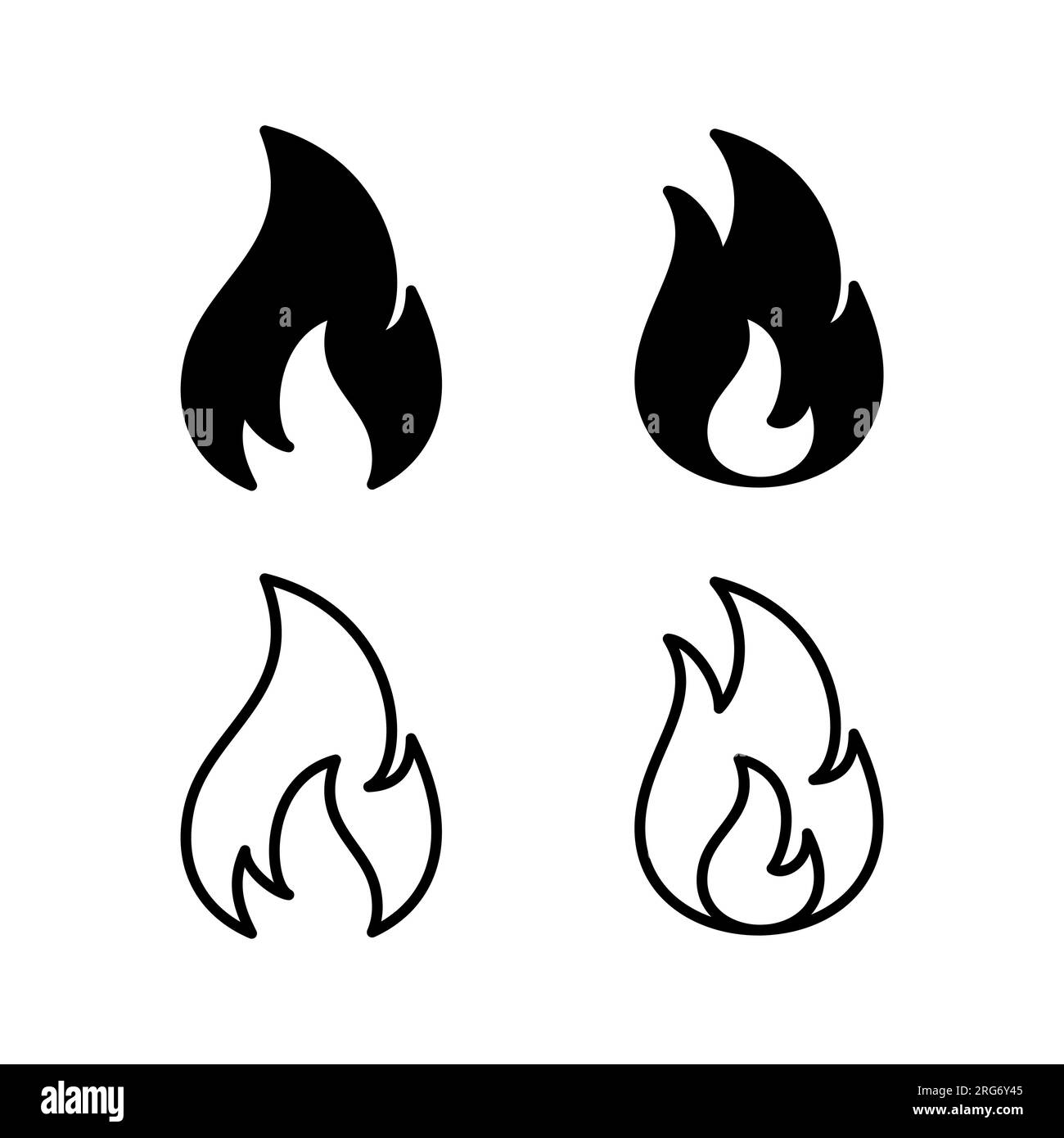 Fire icon vector. fire flame icon Stock Vector Image & Art - Alamy