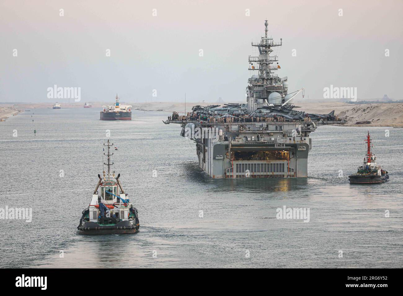 230806-N-ED646-2159- SUEZ CANAL (August 6, 2023) Harpers Ferry-class ...