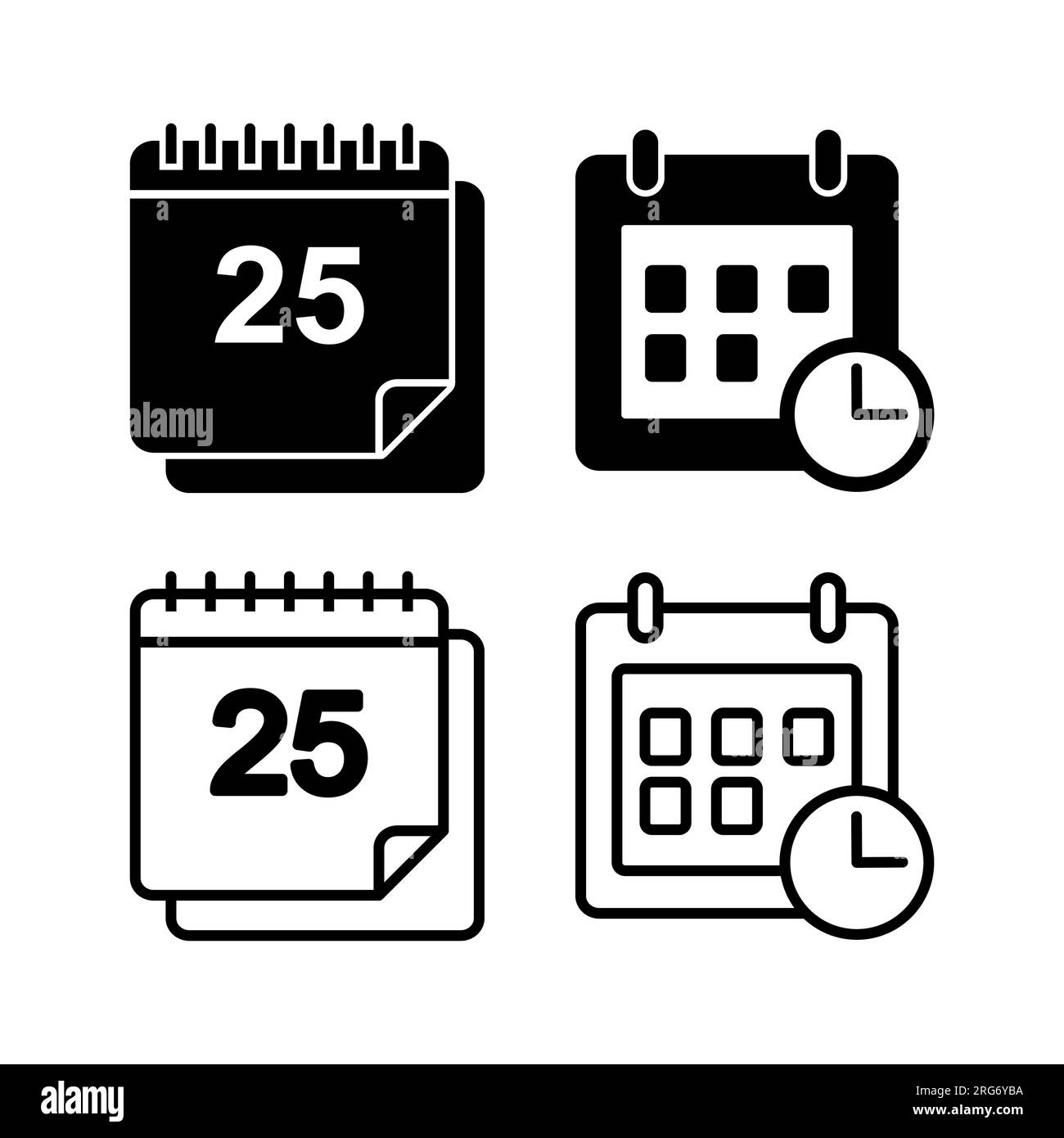 calendar icon vector. Calender symbol Stock Vector Image & Art - Alamy