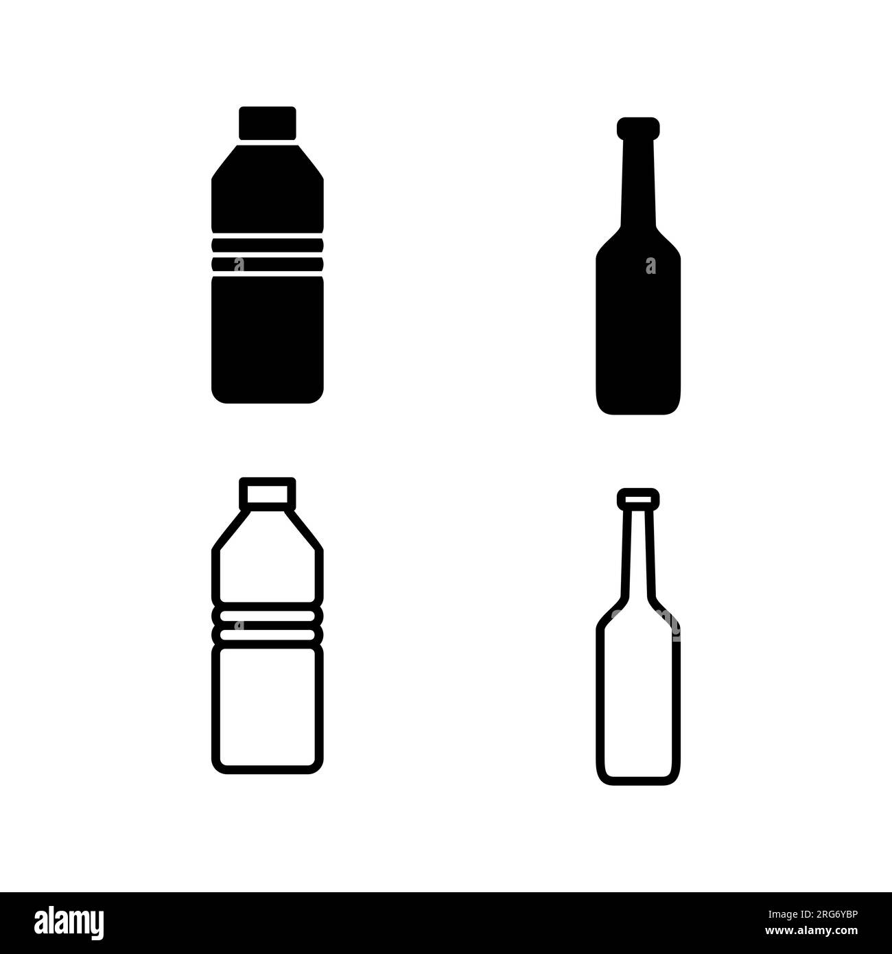 bottle icon vector. bottle icon in trendy flat design Stock Vector ...