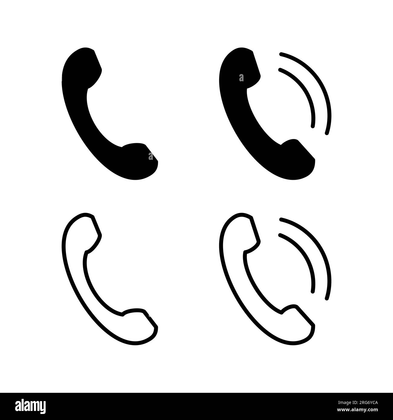 Call icon vector. phone icon vector Stock Vector Image & Art - Alamy