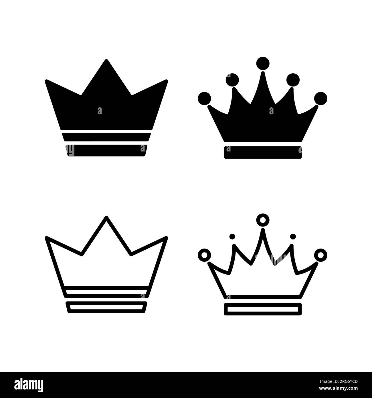 Crown Icon vector. Crown symbol for web site design Stock Vector Image ...