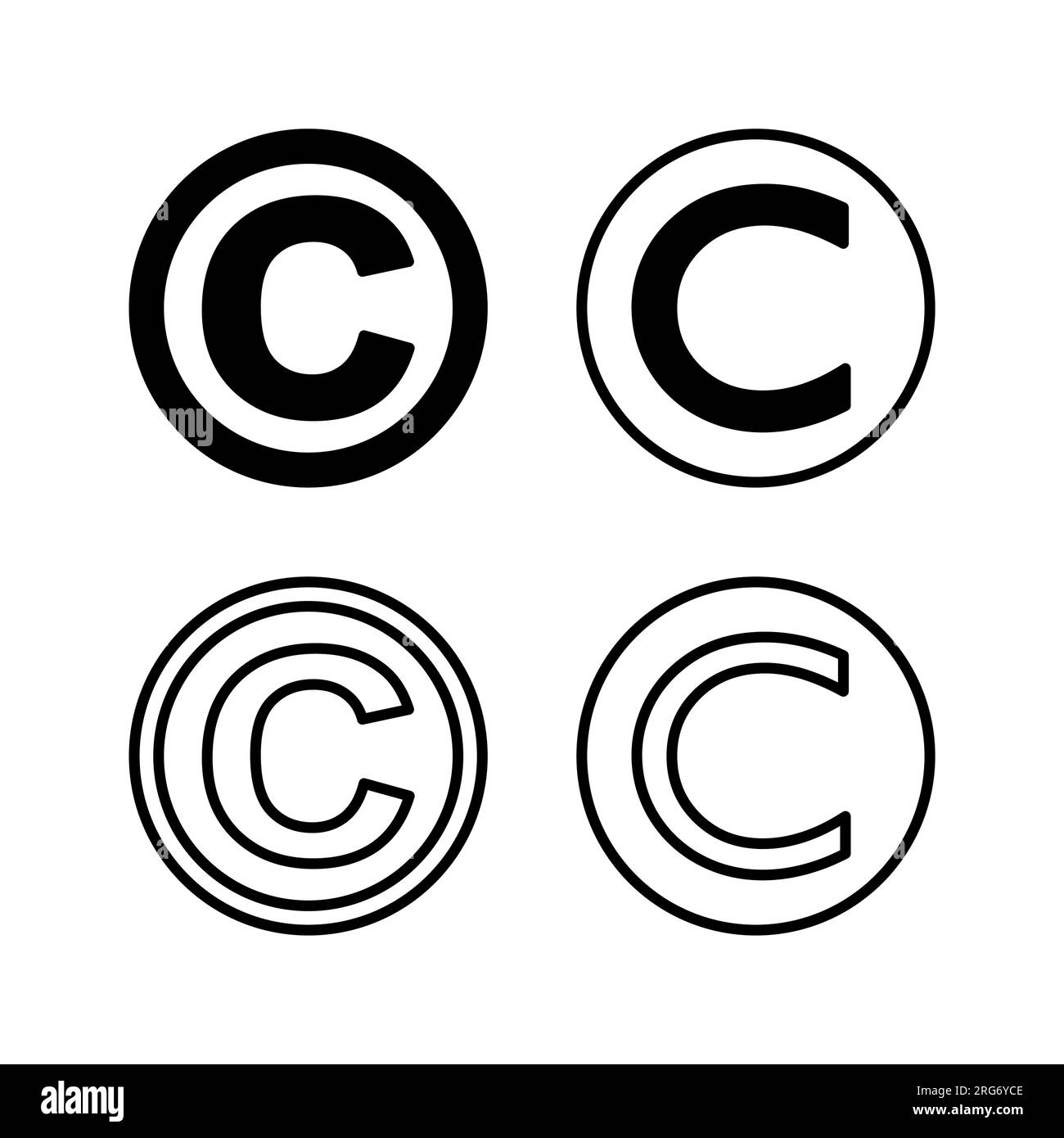 Copyright icon vector. copyright symbol Stock Vector Image & Art - Alamy