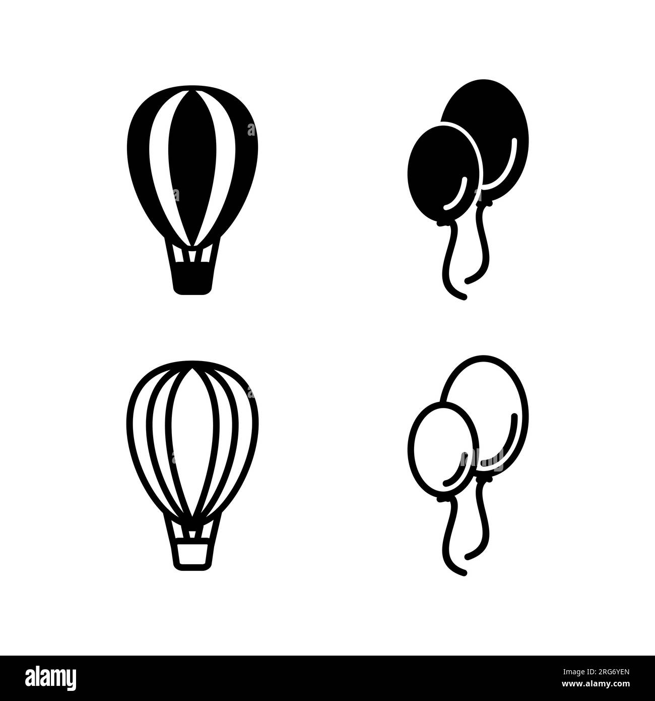 Balloon icon vector. air balloon icon isolated Stock Vector Image & Art ...