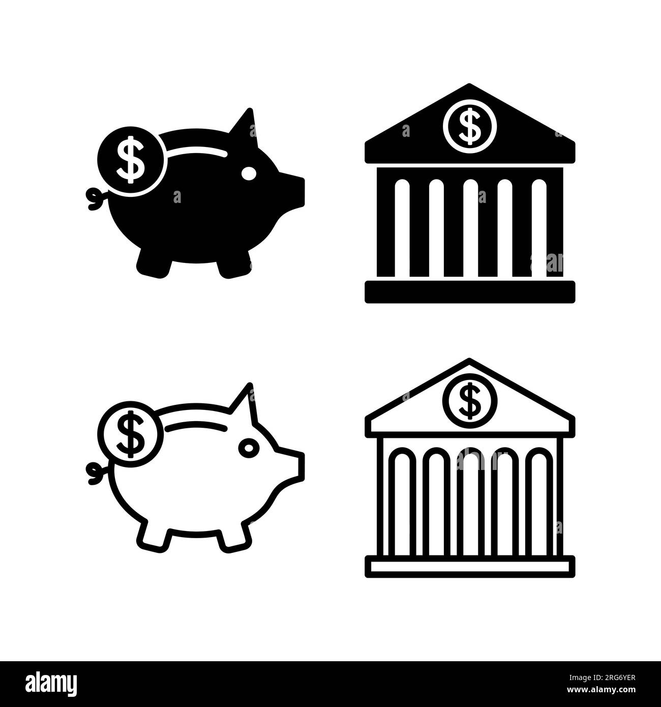 Bank icon vector. bank icon symbol Stock Vector Image & Art - Alamy