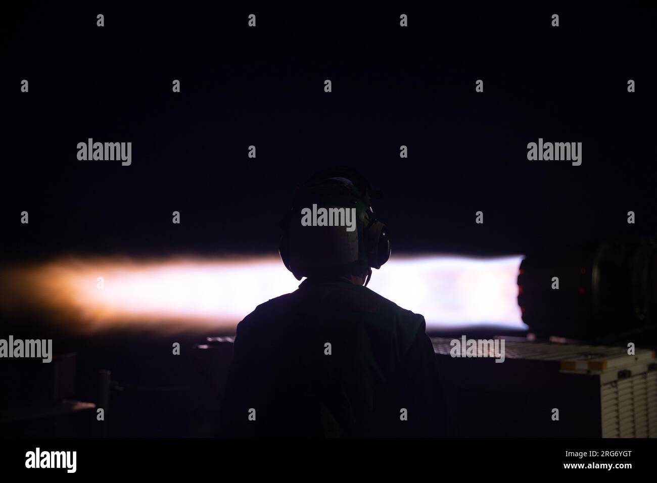 Sailors assigned to the world’s largest aircraft carrier USS Gerald R ...