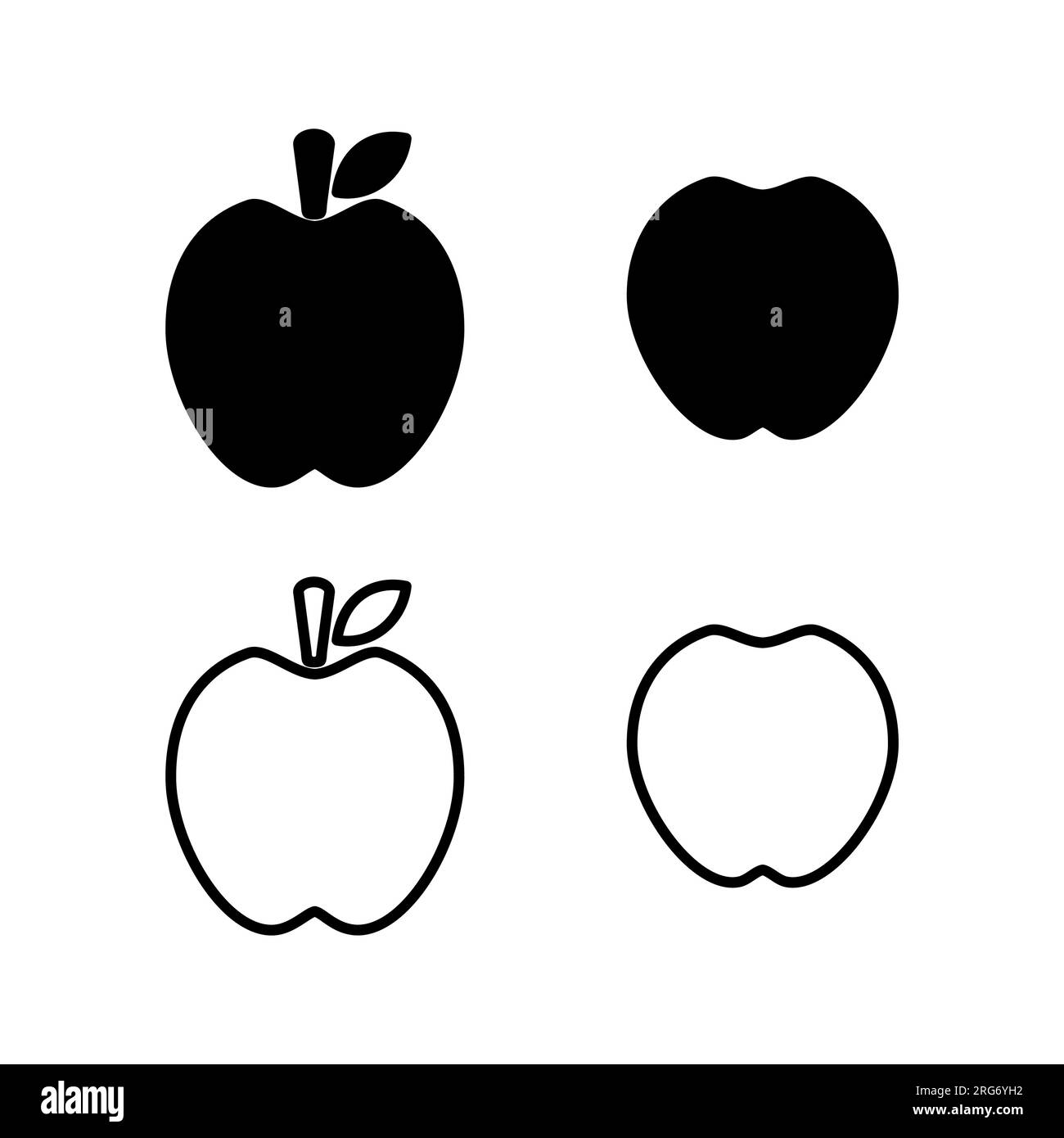 Apple icon vector. apple symbol Stock Vector Image & Art - Alamy