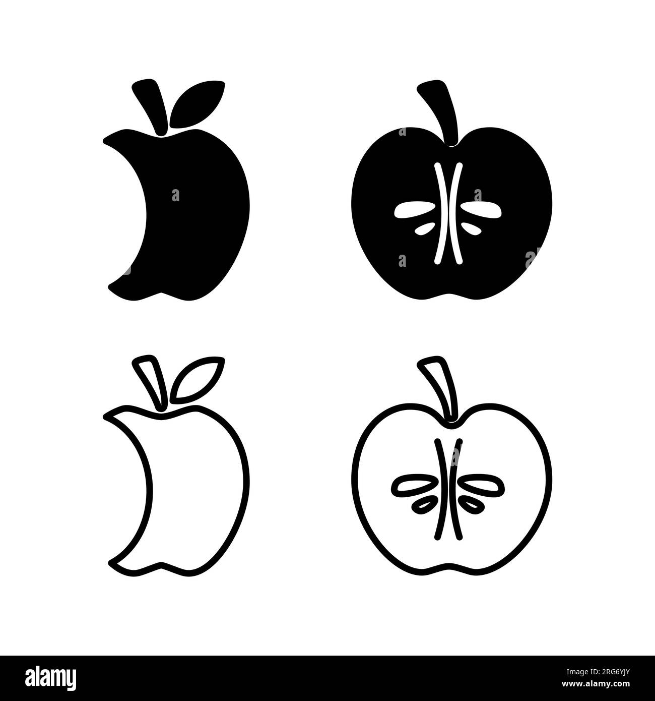 Apple icon vector. apple symbol Stock Vector Image & Art - Alamy