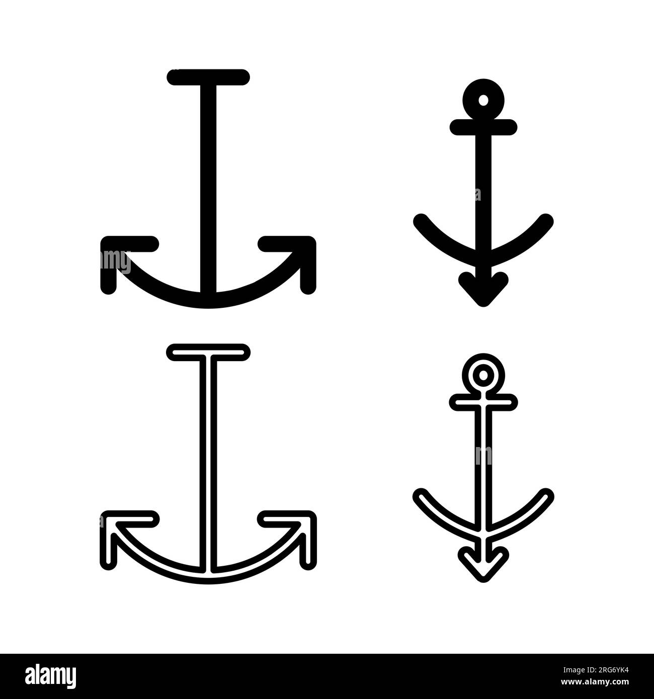 Anchor icon vector. Anchor sign. marine symbol Stock Vector Image & Art ...