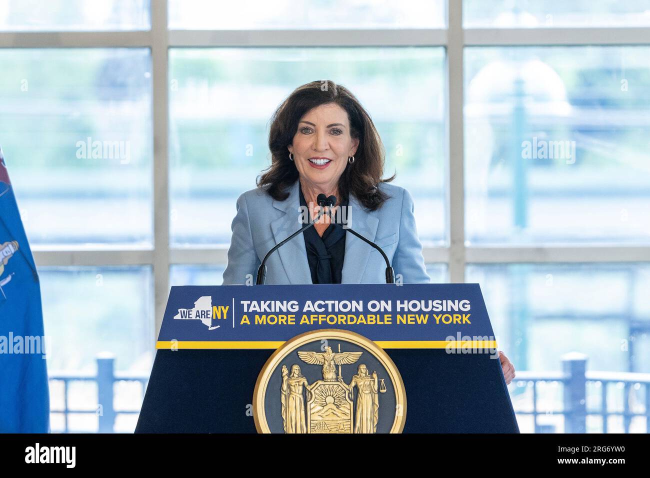 Harrison, New York, USA. 7th Aug, 2023. Governor Hochul announced of ...