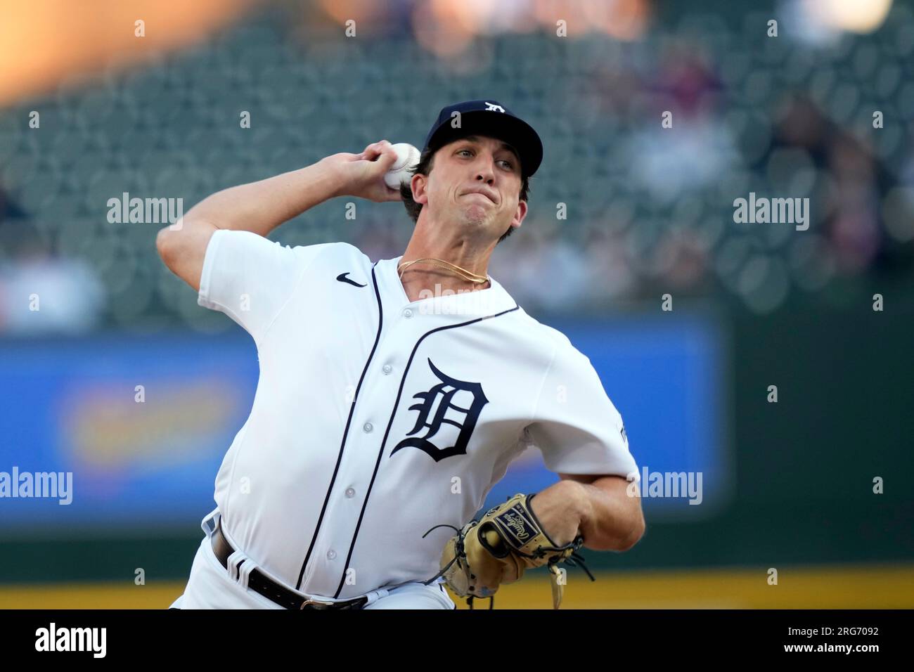 Detroit Tigers relief pitcher Beau Brieske throws during the fourth ...
