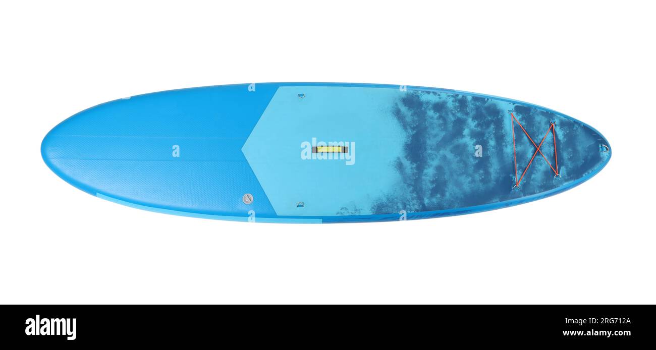 One SUP board isolated on white, top view. Water sport Stock Photo - Alamy