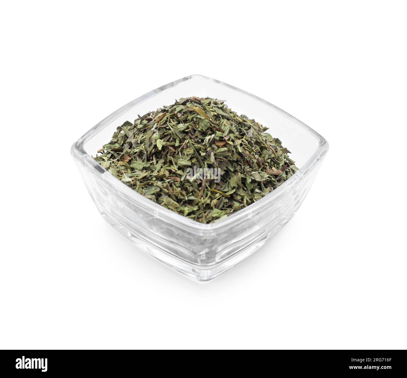 Bowl of dry tarragon isolated on white Stock Photo - Alamy