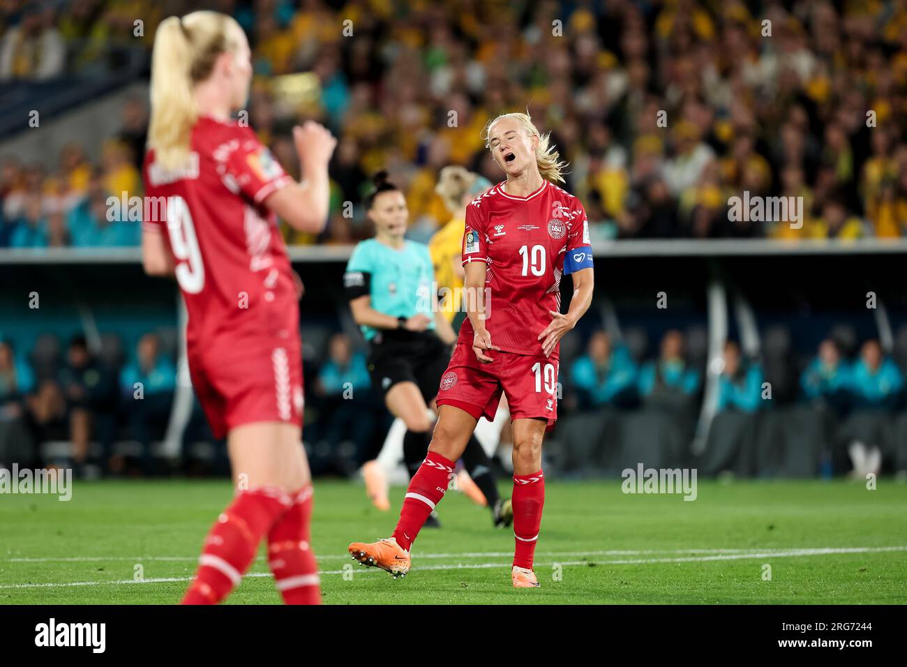 Sydney, Australia, 7 August, 2023. Pernille Harder of Denmark show ...