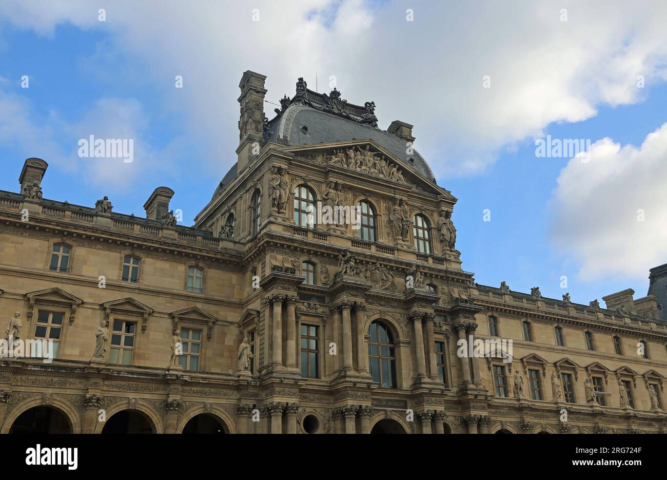 Inner facade of The Louvre - Paris, France Stock Photo - Alamy