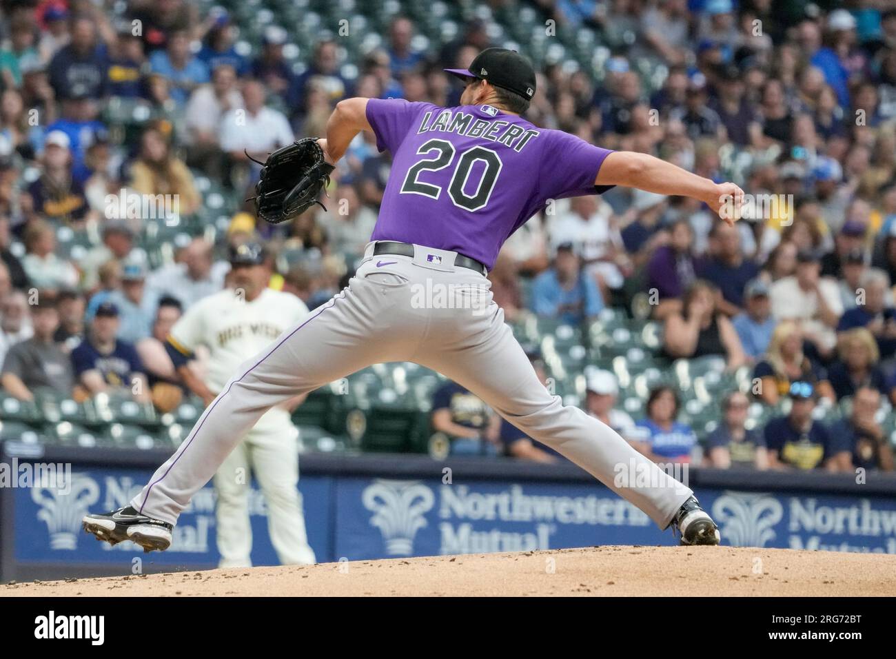 Colorado Rockies starting pitcher Peter Lambert throws during the first ...
