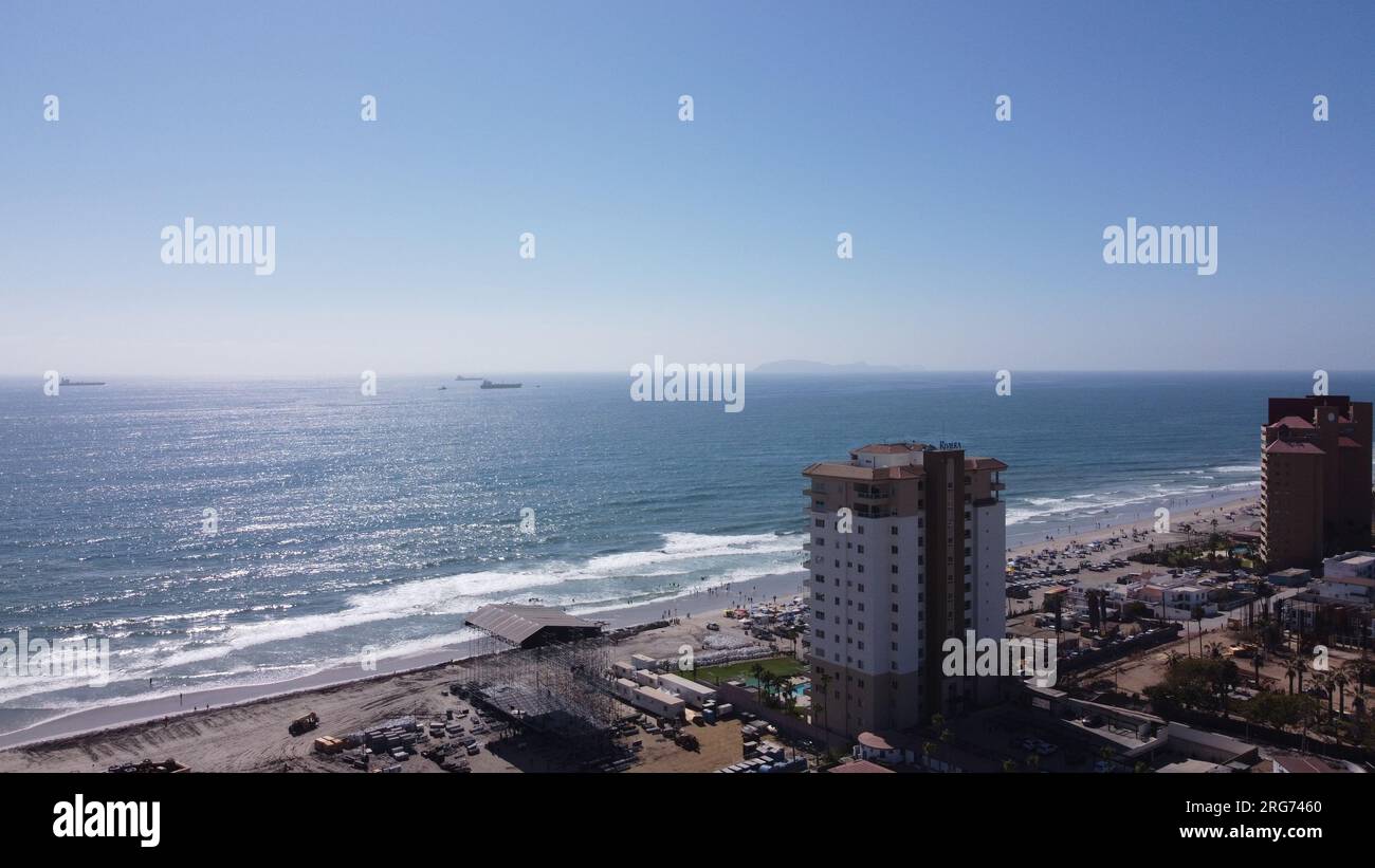 PHOTOGRAPHY WITH DRONE IN ROSARITO BAJA CALIFORNIA MEXICO Stock Photo ...
