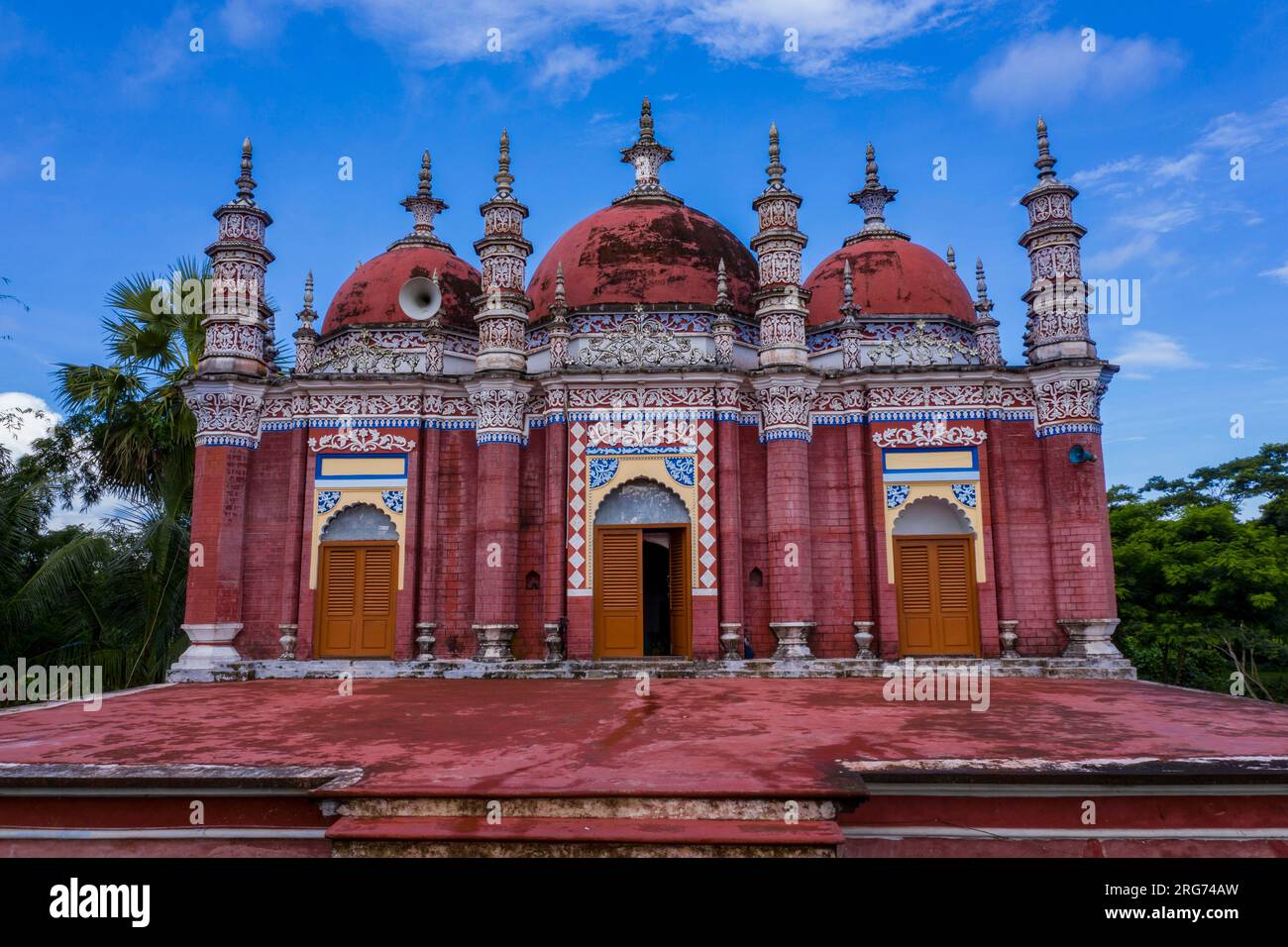 Miah Bari Mosque, a three domed ancient mosque and archaeological site ...