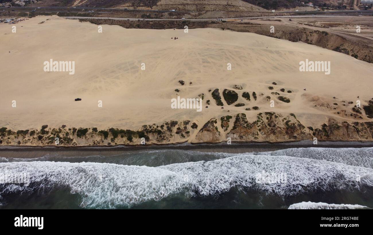 DRONE PHOTOGRAPHY IN THE DUNES IN BAJA CALIFORNIA MEXICO Stock Photo ...
