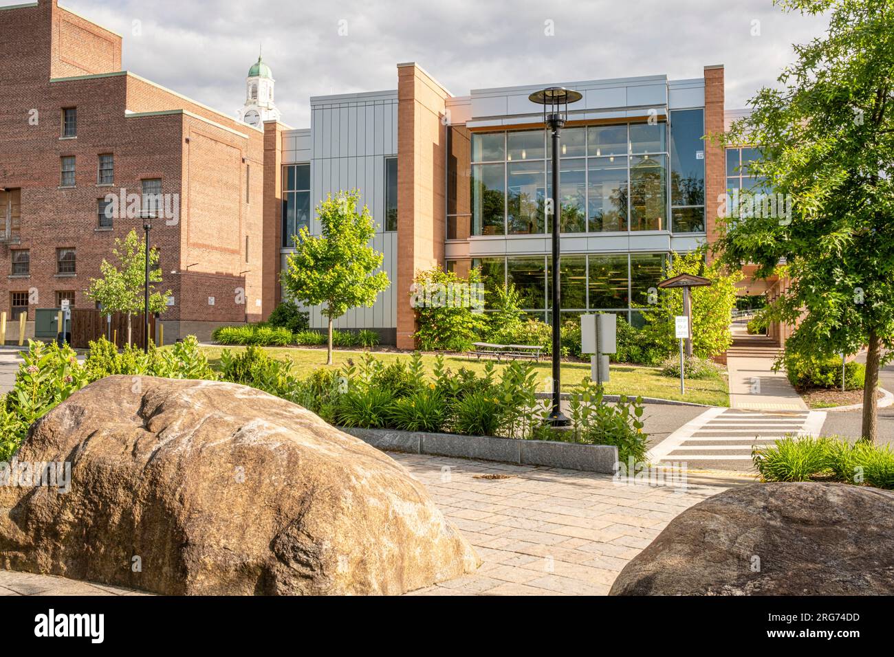 The new addition to the Athol Public Library Stock Photo - Alamy